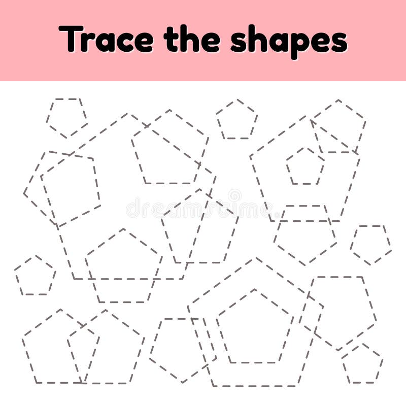 Educational Tracing Worksheet for Kids Kindergarten, Preschool and ...