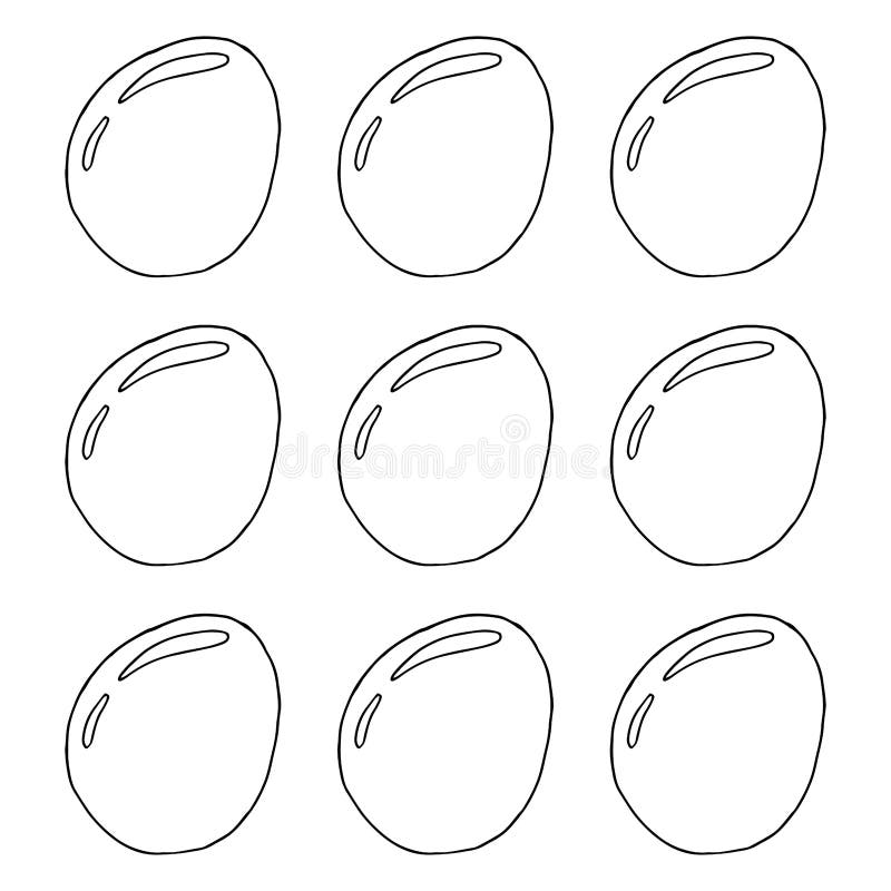 Set Eggs. Vector Illustration Egg Stock Vector - Illustration of eggs ...