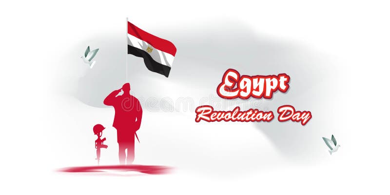 Vector Illustration for Egypt Revolution Day. Stock Vector ...