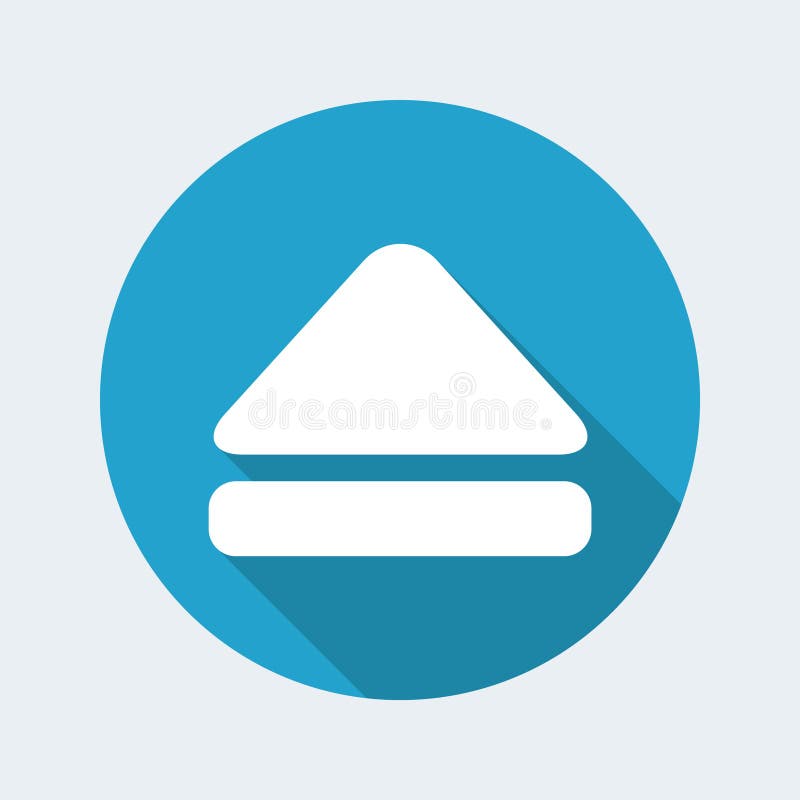 Vector Illustration of Eject Button Icon Stock Vector - Illustration of ...