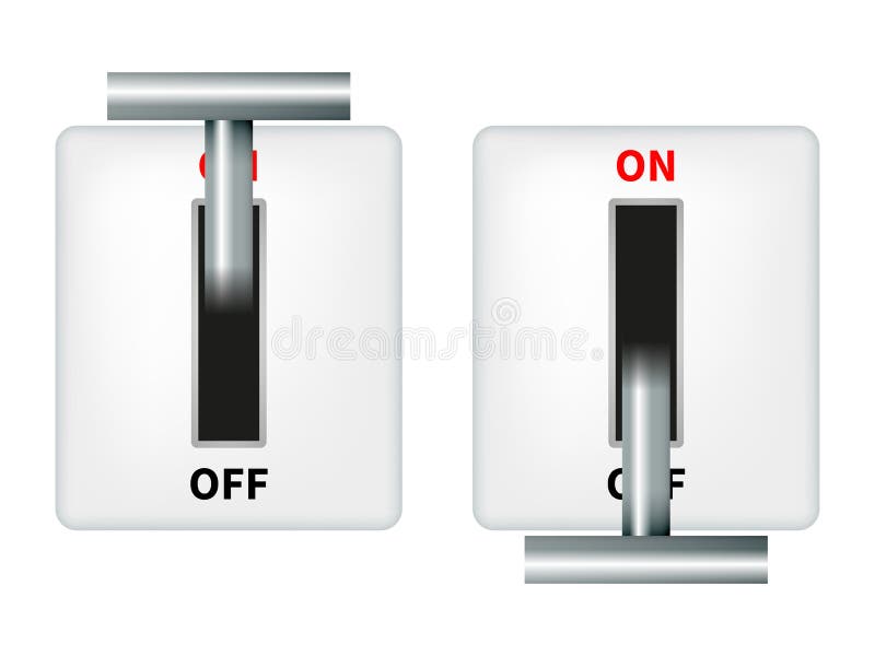 Electric Knife Switch. Retro Knife Switch Stock Illustration ...