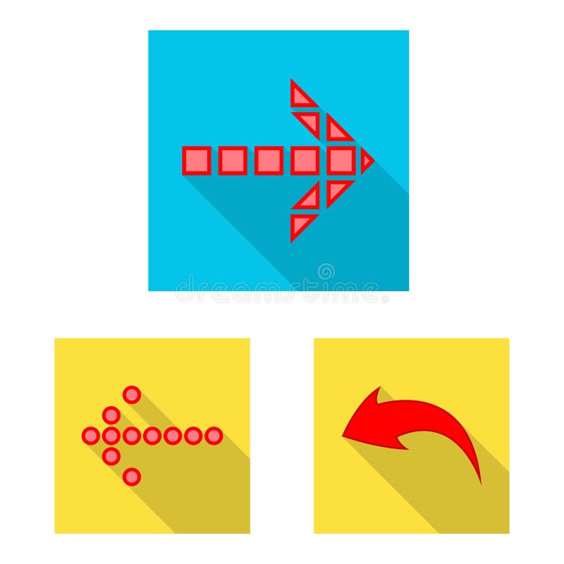 Vector Design of Element and Arrow Icon. Collection of Element and ...