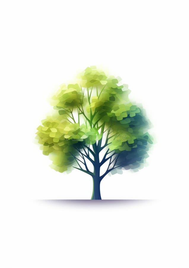 Elm Icon on White Background Stock Illustration - Illustration of ...