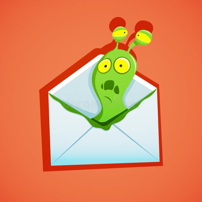 Email monster stock illustration. Illustration of read - 81691507