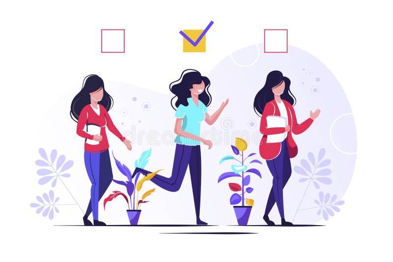 Vector Illustration Employees Stock Vector - Illustration of people ...