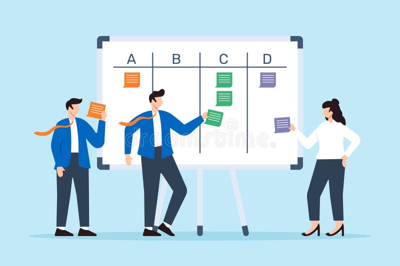 Whiteboard Teamwork Stock Illustrations – 3,907 Whiteboard Teamwork ...
