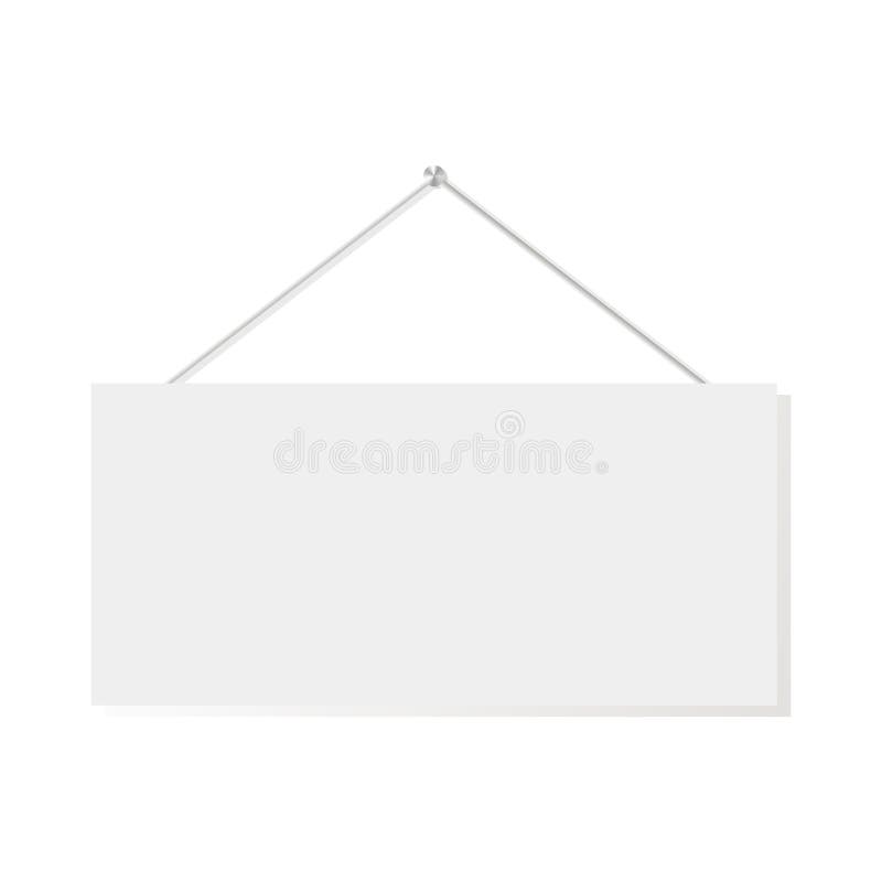 Vector Illustration Empty Banner or Signboard White Banner Empty Board ...