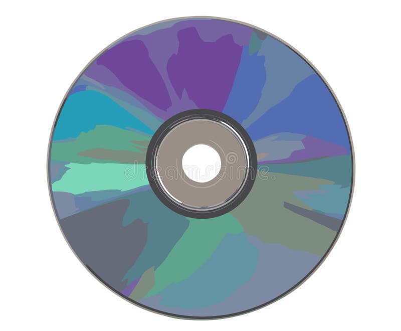 Vector Illustration of Empty CD Stock Vector - Illustration of object ...