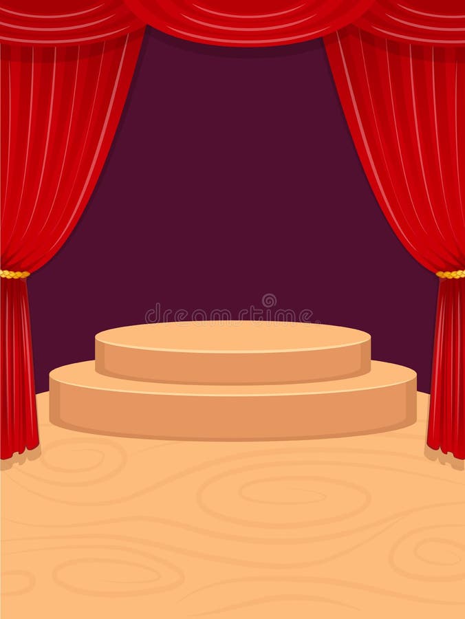 Empty performance stage stock vector. Illustration of elegant - 158682579