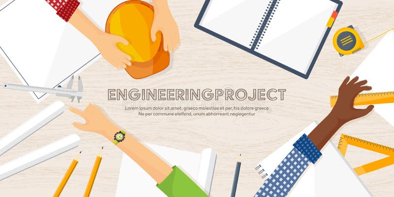 Vector Illustration. Engineering and Architecture. Drawing ...