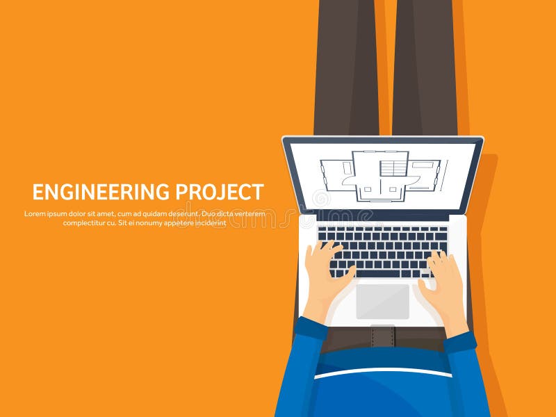 Vector Illustration. Engineering and Architecture. Drawing ...