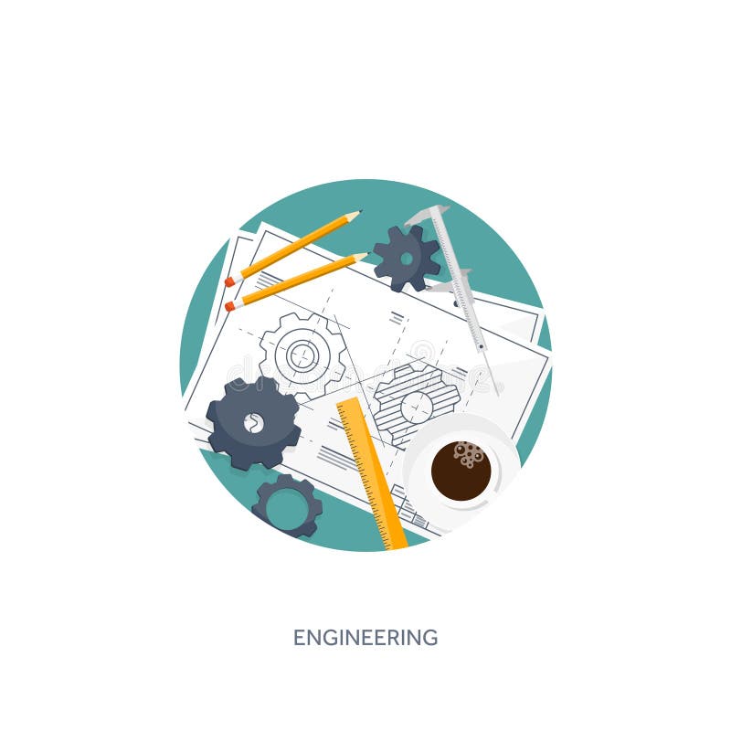 Vector Illustration. Engineering and Architecture. Drawing ...
