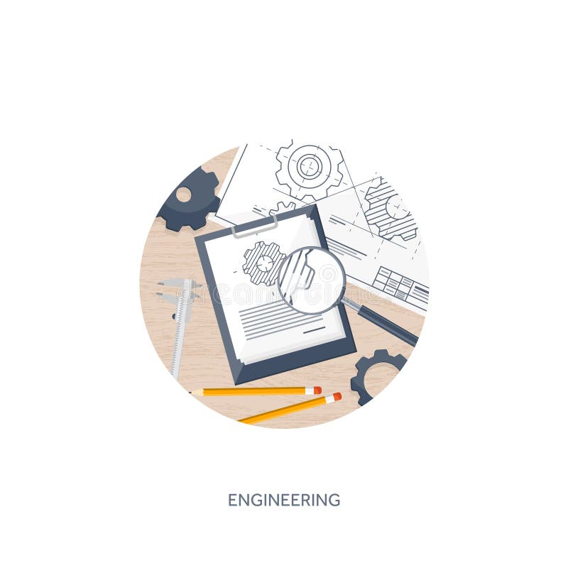Vector Illustration. Engineering and Architecture. Drawing ...