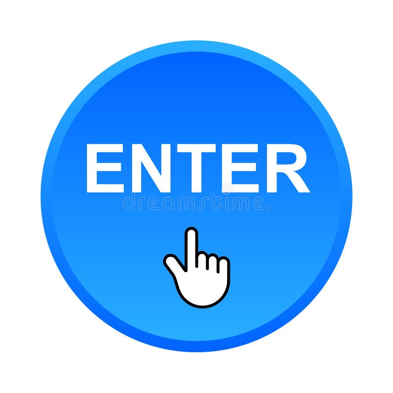 Enter button stock vector. Illustration of business - 157278042