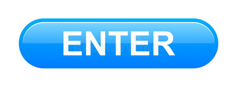 ENTER on Blue Circle Isolated Vector Icons on White Background. Stock ...