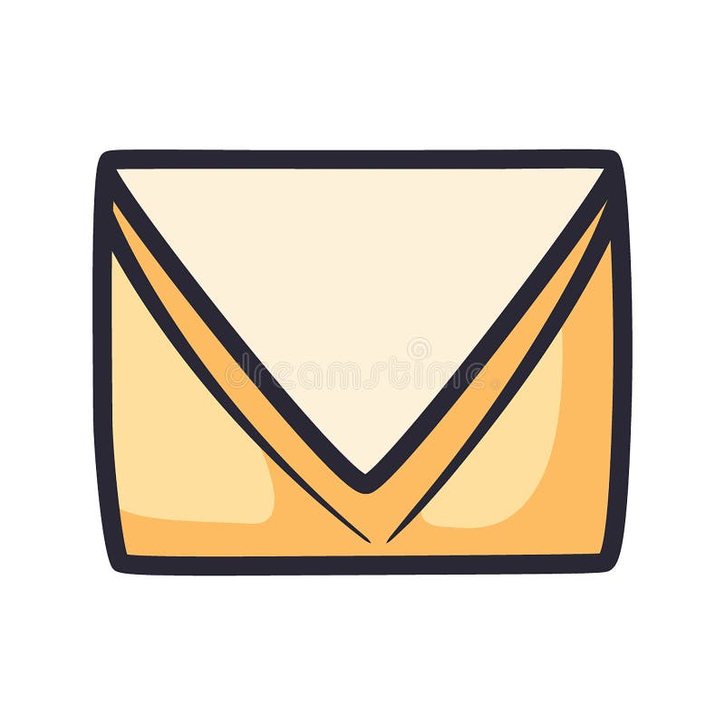 Vector Illustration of an Envelope in a Simple and Modern Design ...
