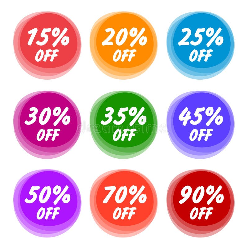 Big Sale. Banners Indicating Discounts Stock Vector - Illustration of ...