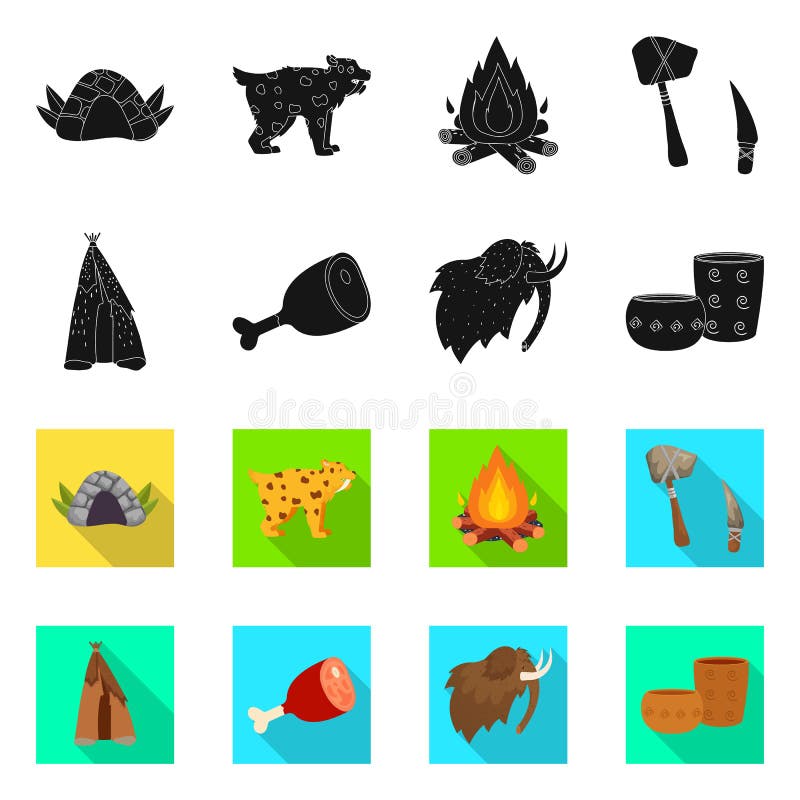 Vector Design of Evolution and Neolithic Logo. Collection of Evolution ...