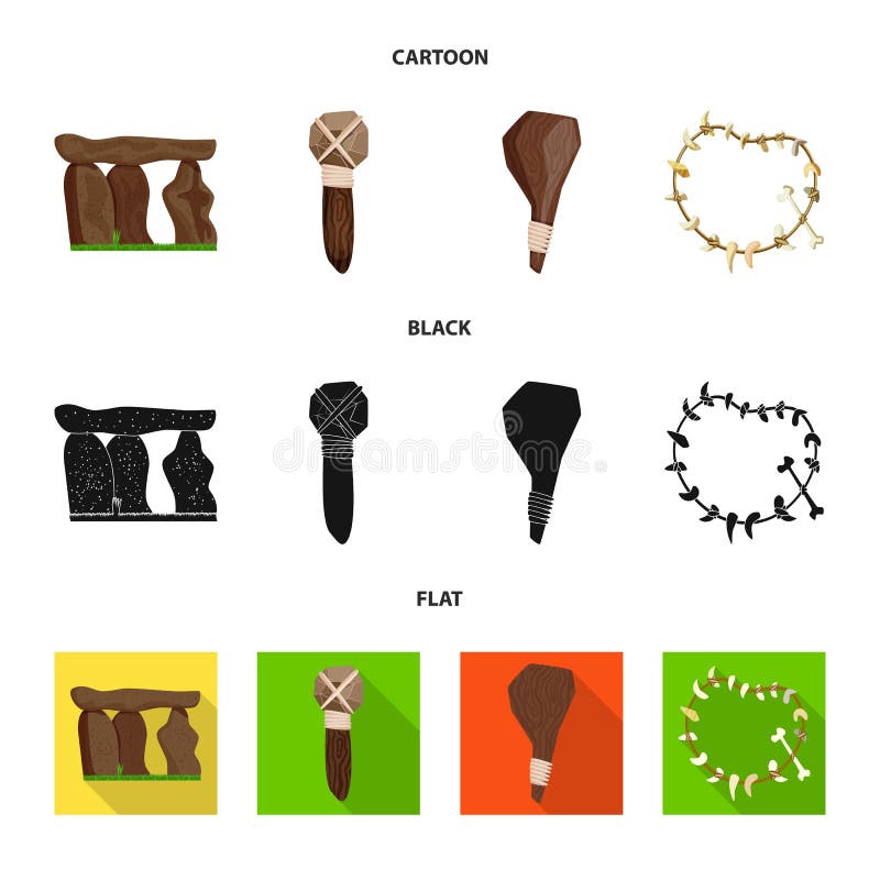 Vector Design of Evolution and Prehistory Logo. Collection of Evolution ...