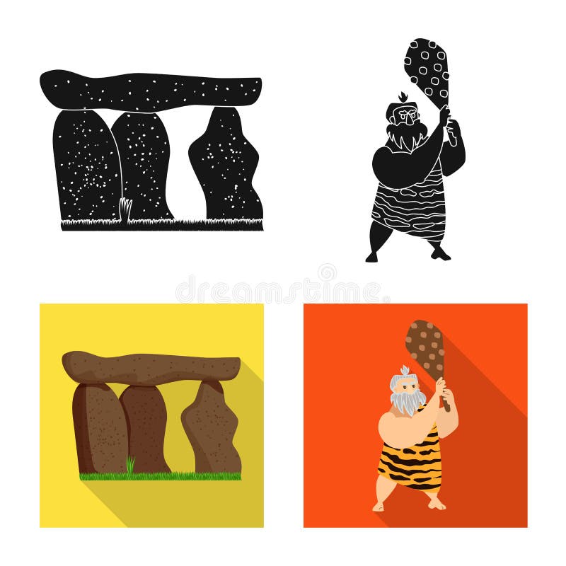 Vector Design of Evolution and Prehistory Logo. Collection of Evolution ...