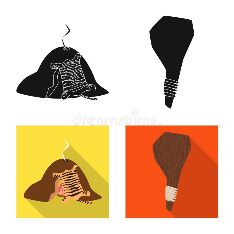 Vector Design of Evolution and Prehistory Sign. Collection of Evolution ...