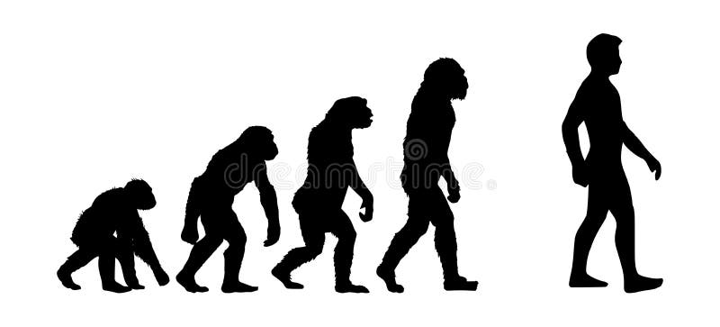 Human Evolution Pictogram stock vector. Illustration of evolution ...