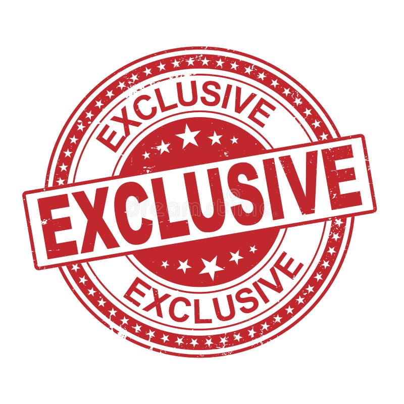 Exclusive stamp stock vector. Illustration of message - 17012788