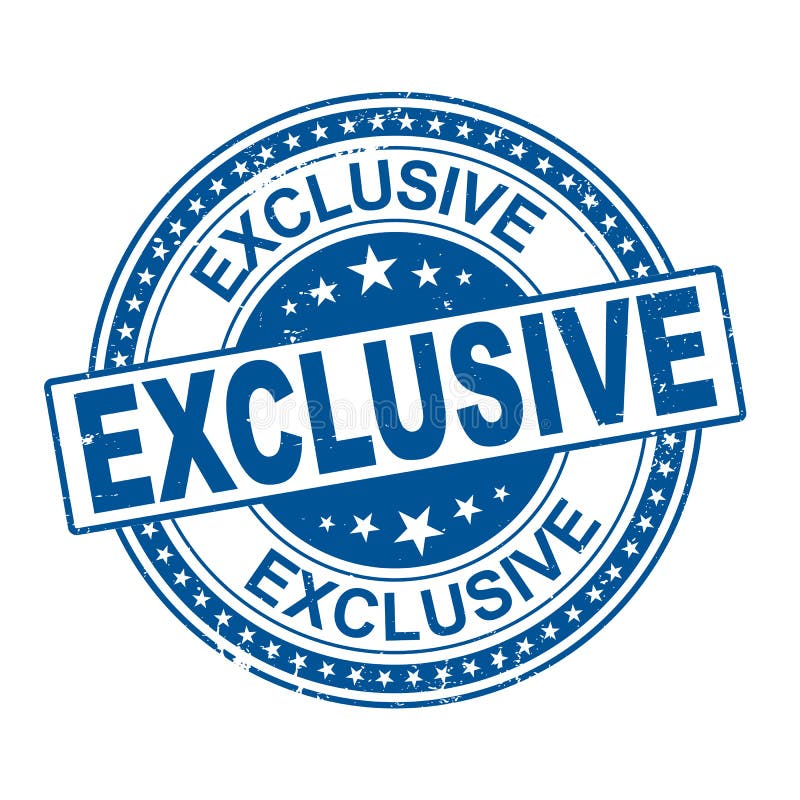 Exclusive stamp stock vector. Illustration of message - 17012788