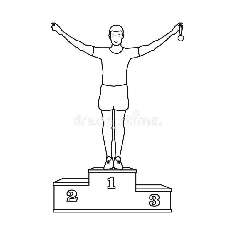 Vector Illustration of Exercise and Sprinter Logo. Set of Exercise and ...