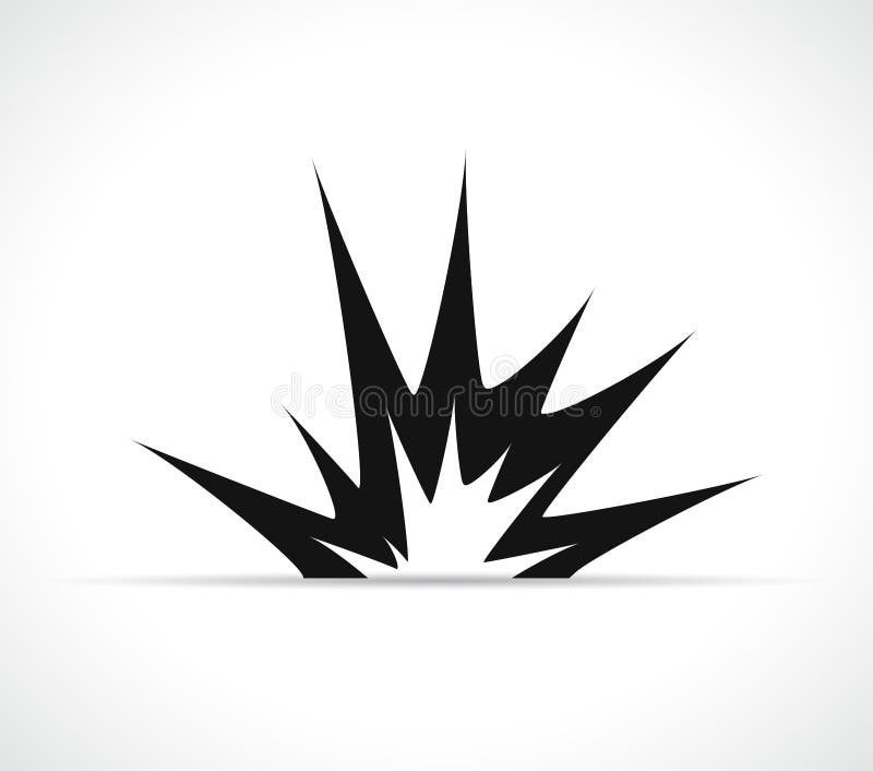Vector Explosion Icon Black Design Stock Vector - Illustration of ...
