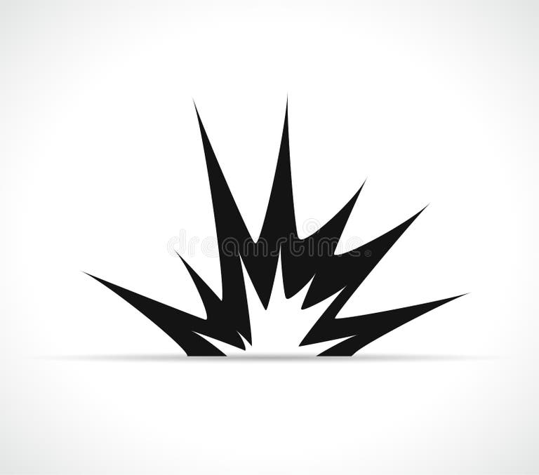 Vector Explosion Icon Black Design Stock Vector - Illustration of ...