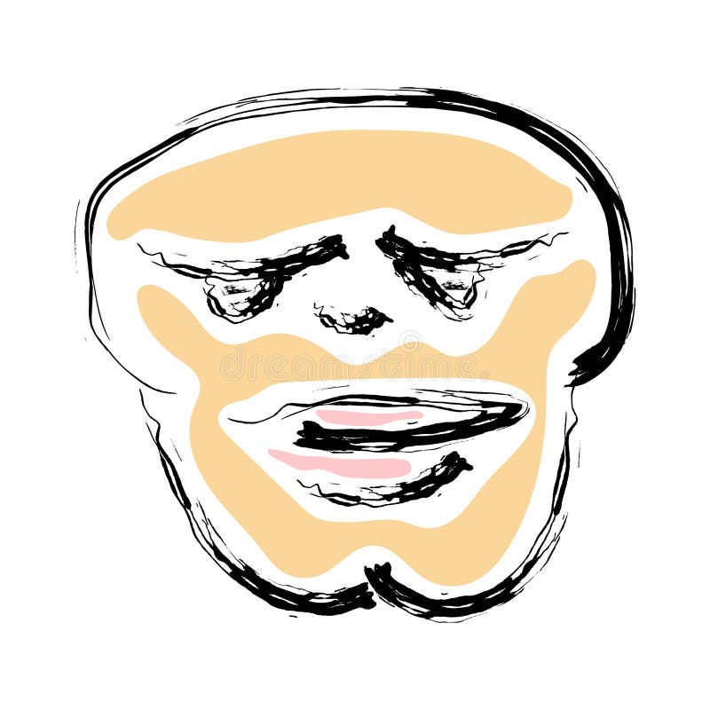 Vector Illustration, Face in the Style of Cubism. Stock Vector ...