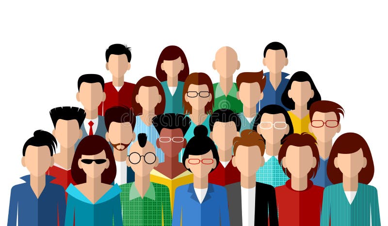 Faceless Community of People Stock Vector - Illustration of lifestyle ...