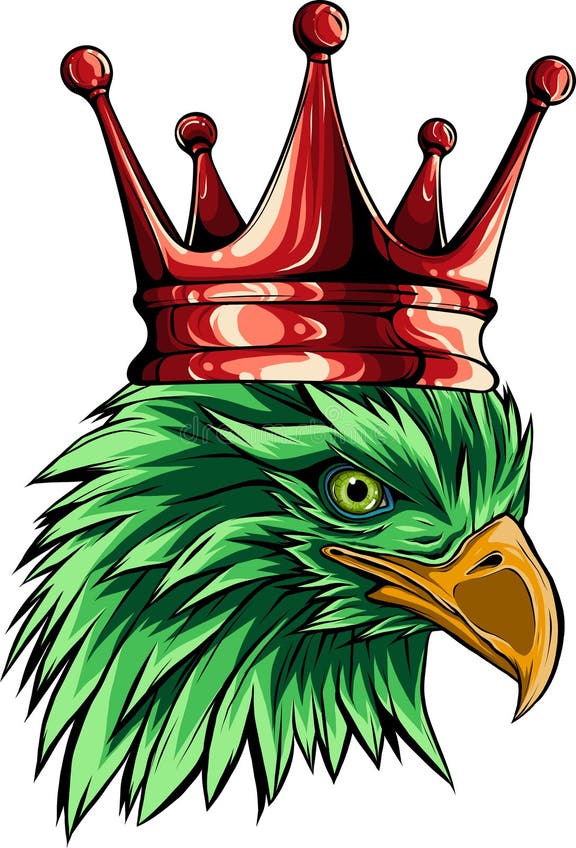 Vector Illustration of Falcon Eagle Head King Stock Vector ...