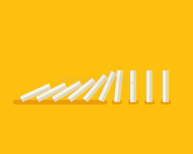 Falling White Dominoes Animation Sprite with Blue Background Stock ...