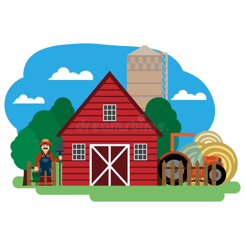 Barnhouse Cartoon Stock Illustrations – 84 Barnhouse Cartoon Stock ...