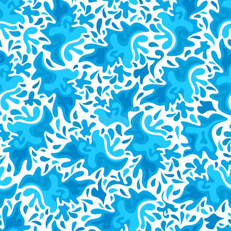 Vector Illustration of Fashionable Blue Elements Stock Illustration ...