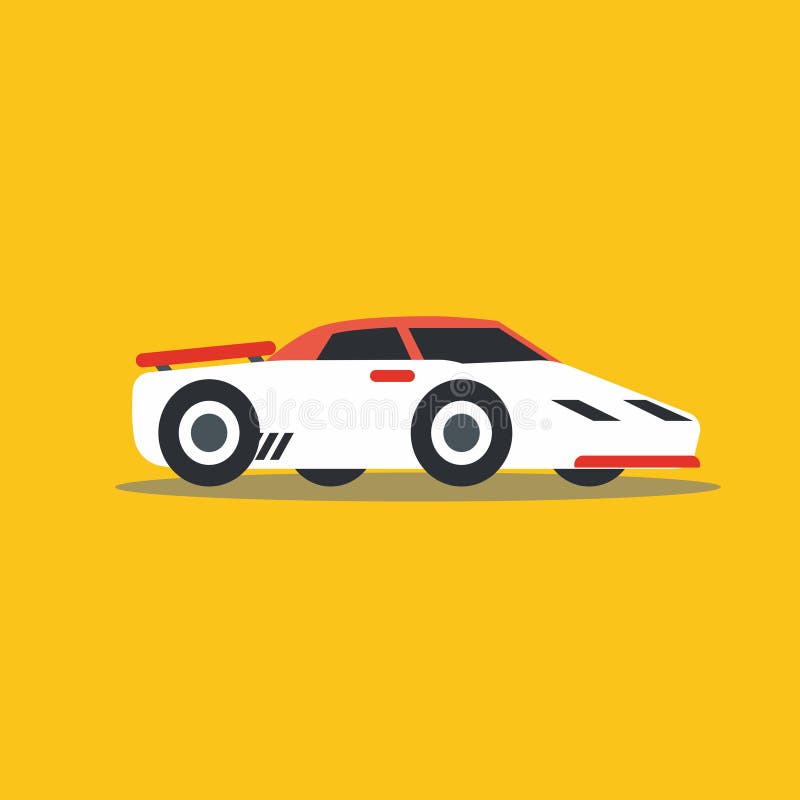 Vector Illustration Fast Car Stock Illustration - Illustration of ...