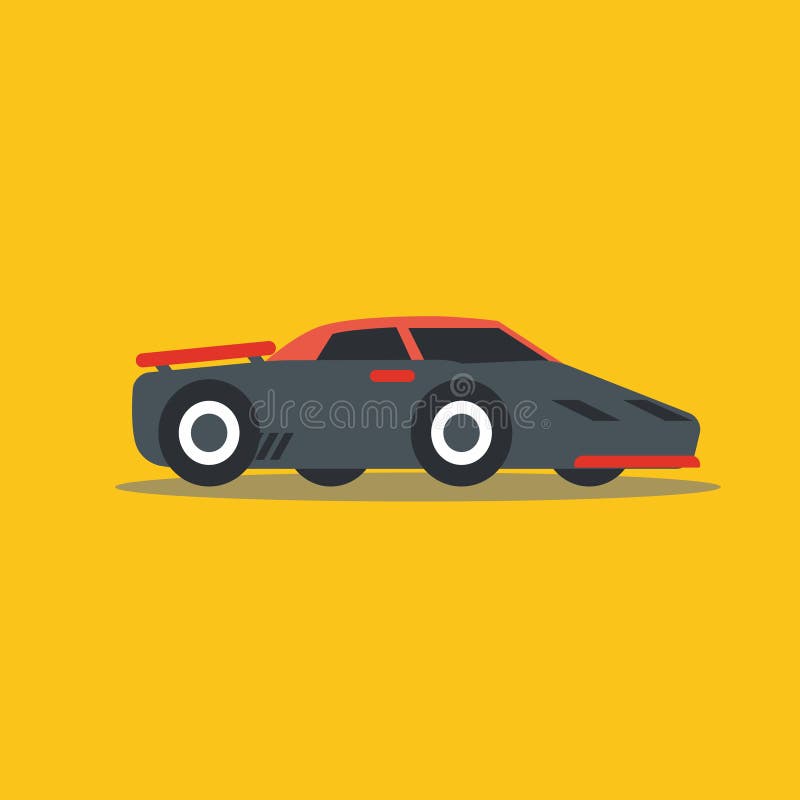 Vector Illustration Fast Car Stock Illustration - Illustration of ...