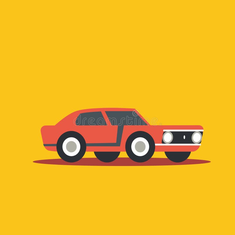 Vector Illustration Fast Car Stock Illustration - Illustration of ...