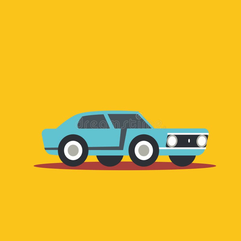 Vector Illustration Fast Car Stock Illustration - Illustration of ...