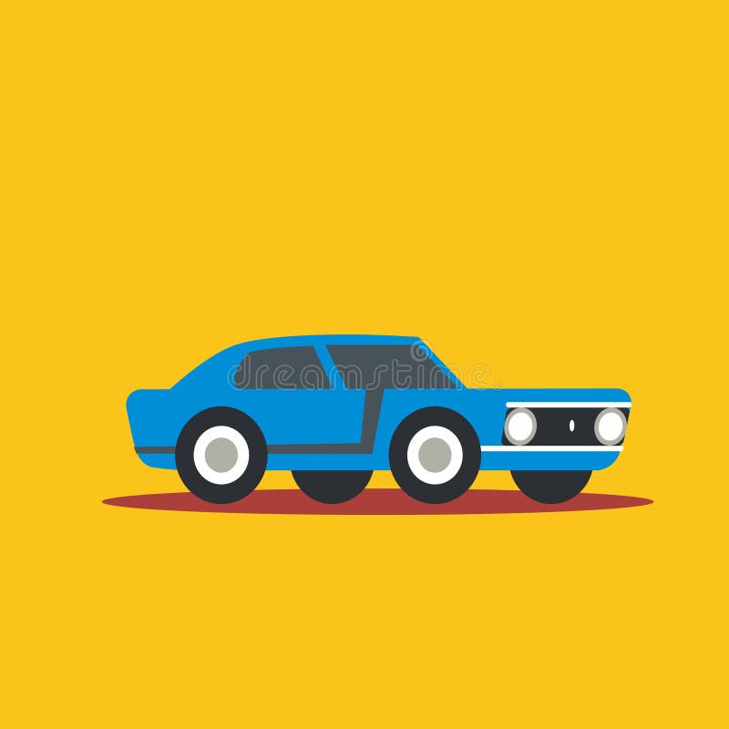 Vector Illustration Fast Car Stock Illustration - Illustration of drive ...