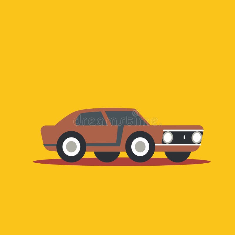 Vector Illustration Fast Car Stock Illustration - Illustration of ...