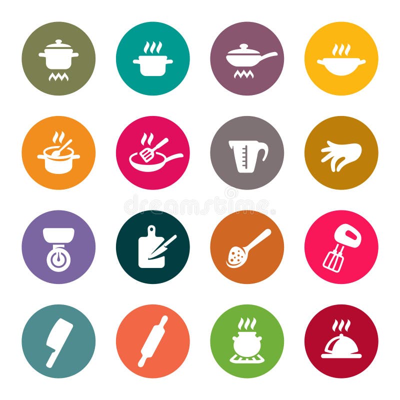 Vector Illustration. Fast Food Icons Stock Vector - Illustration of ...