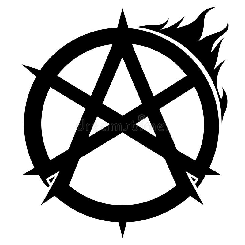 Anarchy Symbol Silhouette Vector Stock Illustration - Illustration of ...