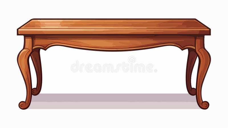 Table Vector Drawing Cartoon Vector Illustration Stock Illustration ...