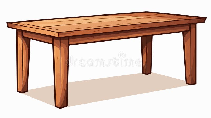 Table Vector Drawing Cartoon Vector Illustration Stock Illustration ...
