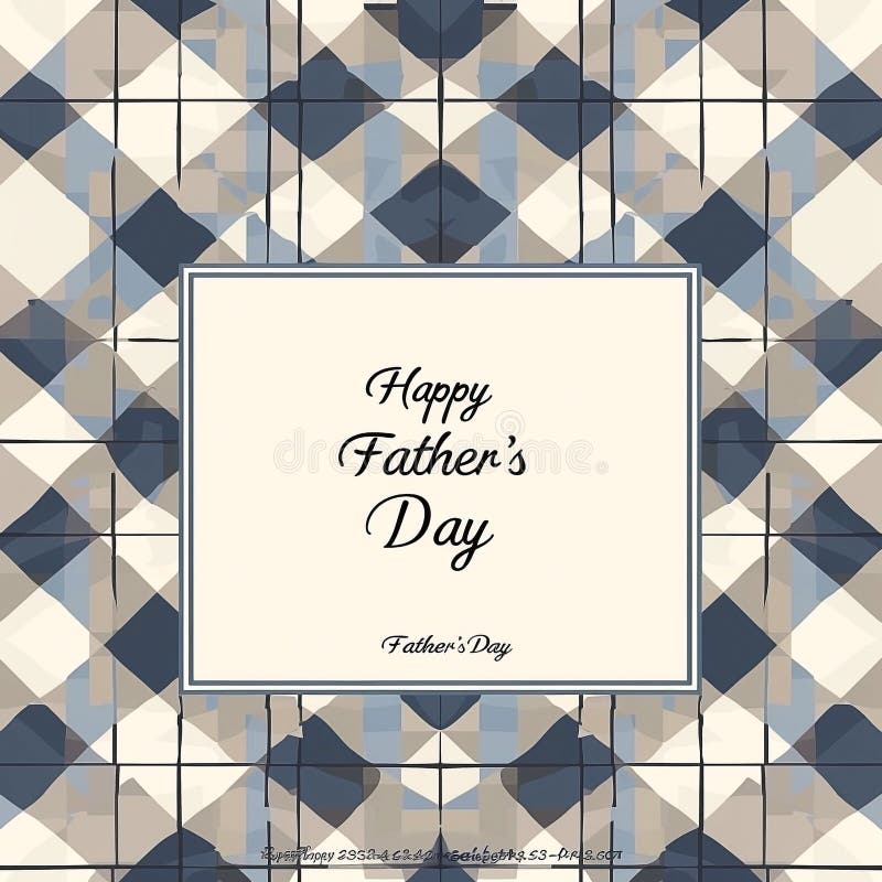 Favorite Pattern for Happy Father S Day Card Design, Blue and White ...