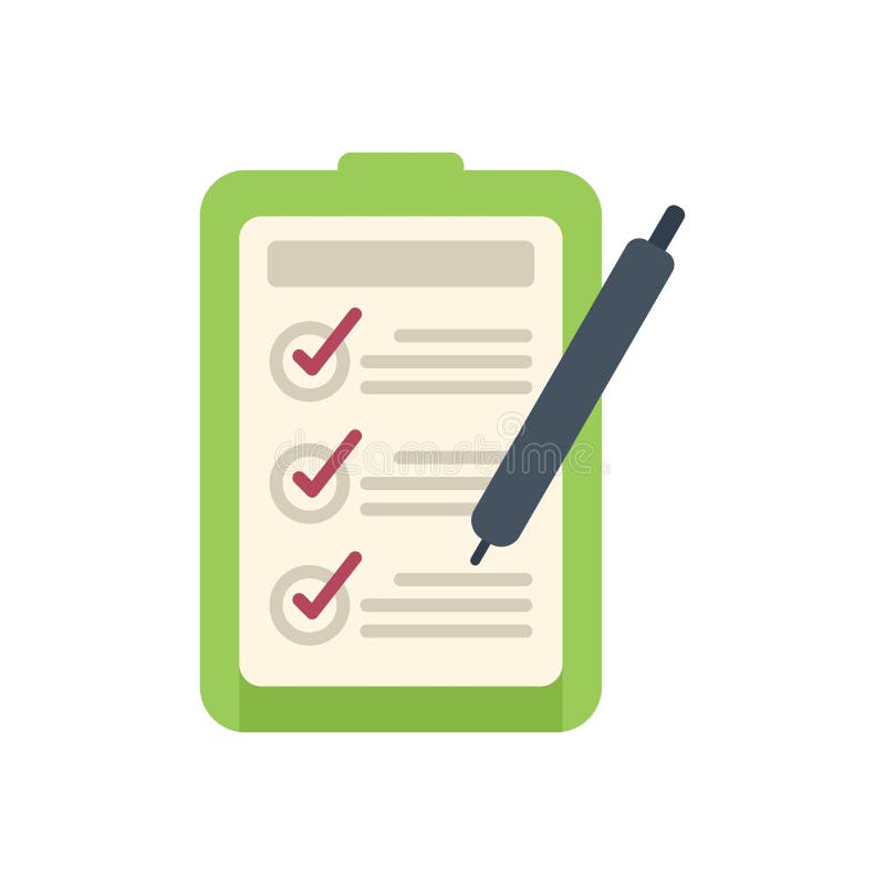 Clipboard with Checklist and Pen Indicating Completed Tasks Stock ...