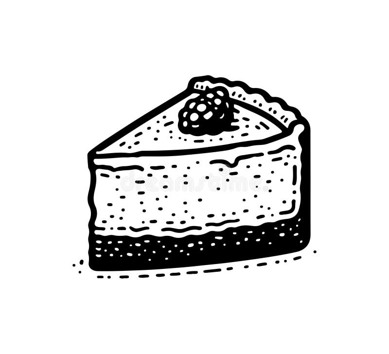 Cheesecake Vector Illustration Graphic Asset Stock Illustration ...